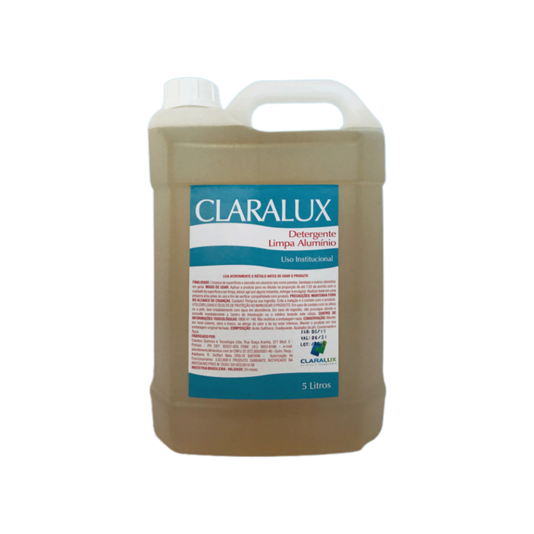 CLARALUX - DETERGENTE LIMPA ALUMÍNIO | Novoclean