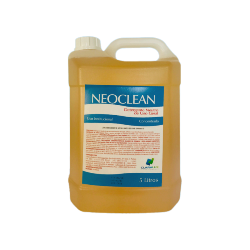 NEOCLEAN - DETERGENTE LÍQUIDO NEUTRO CONCENTRADO DE USO GERAL | Novoclean